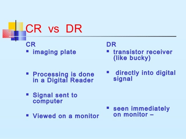 CR & DR