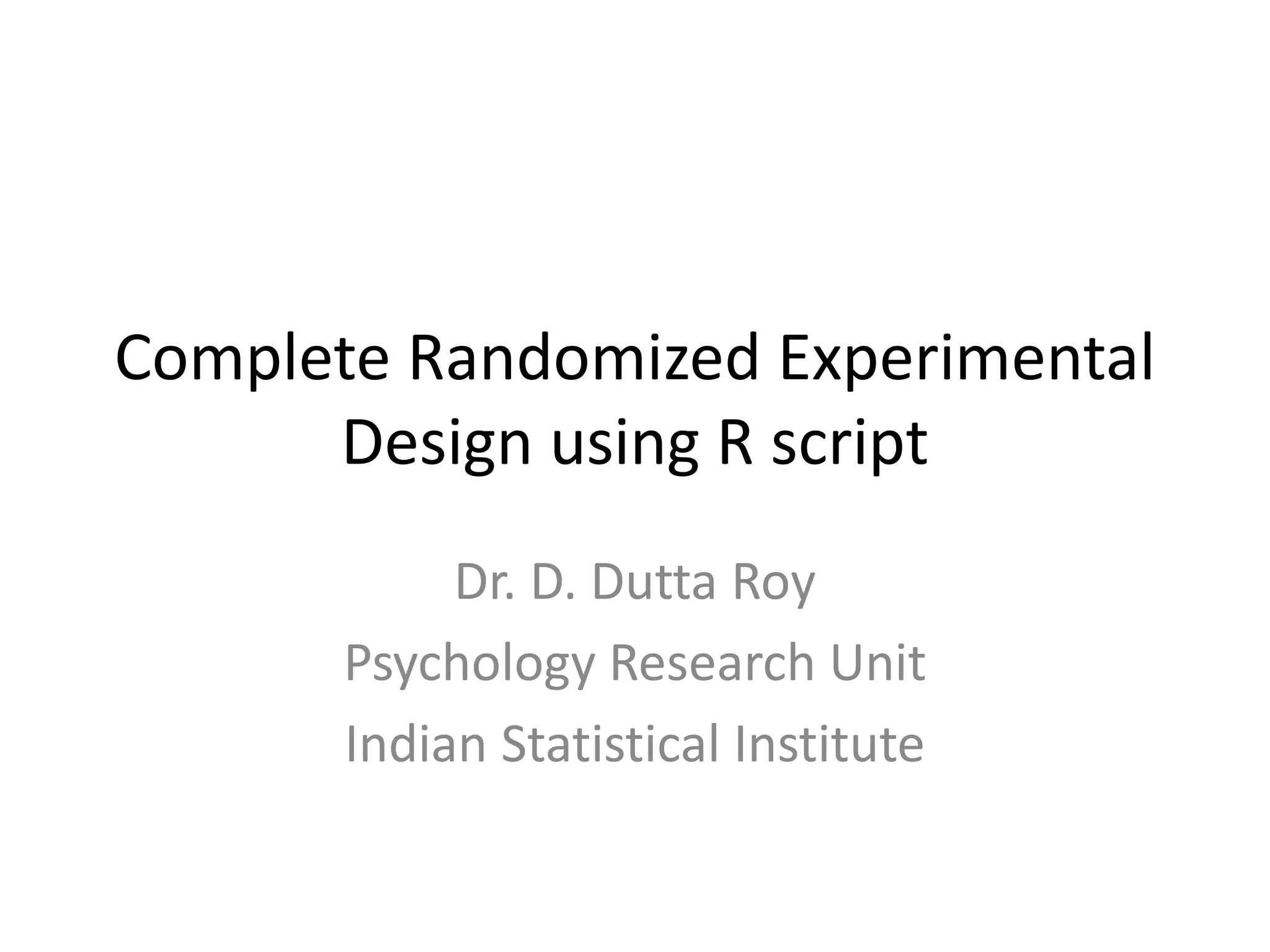 Crd with r script | PPT