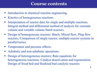 chemical reaction engineering | PDF