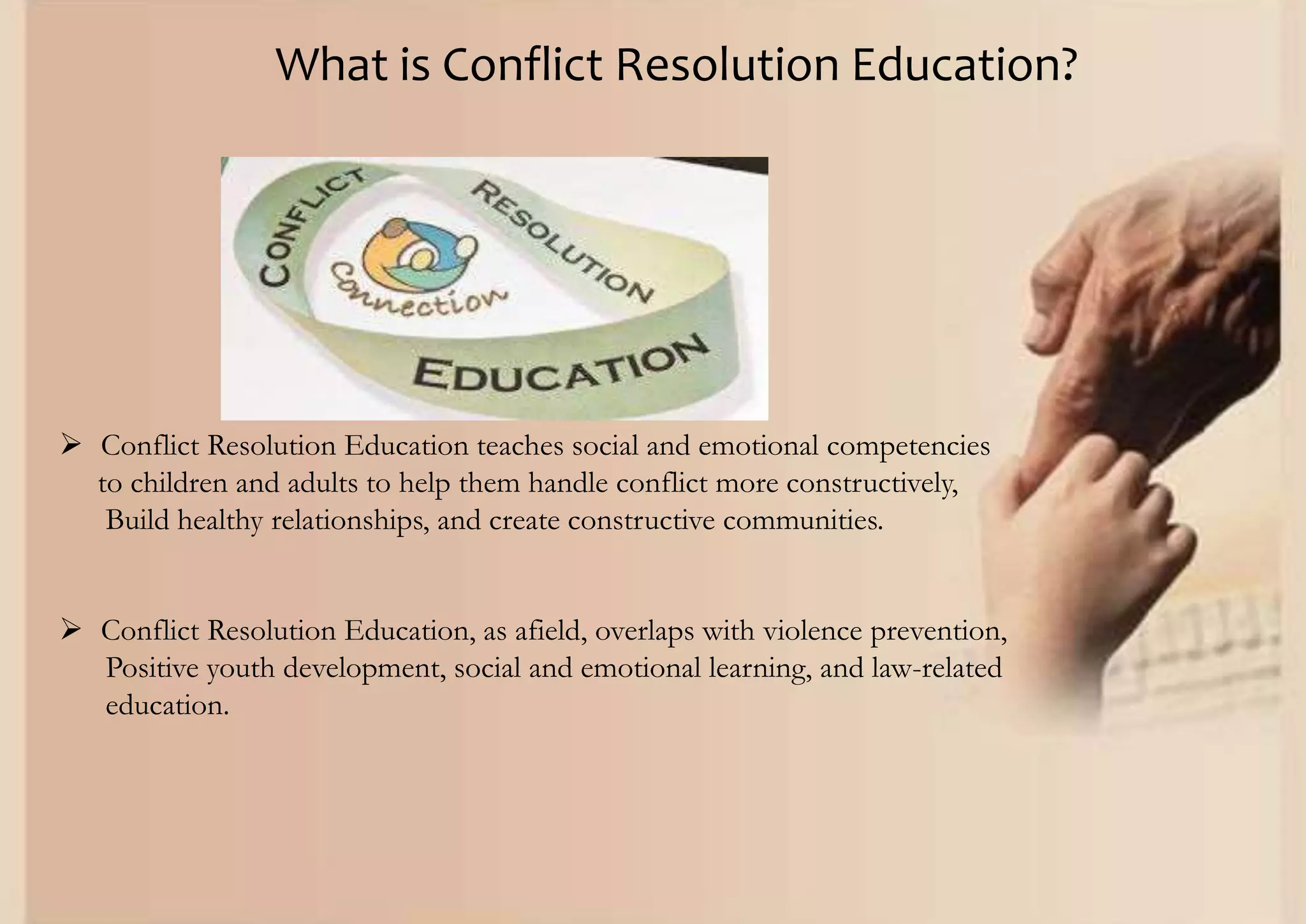 Conflict Resolution Education | PPTX