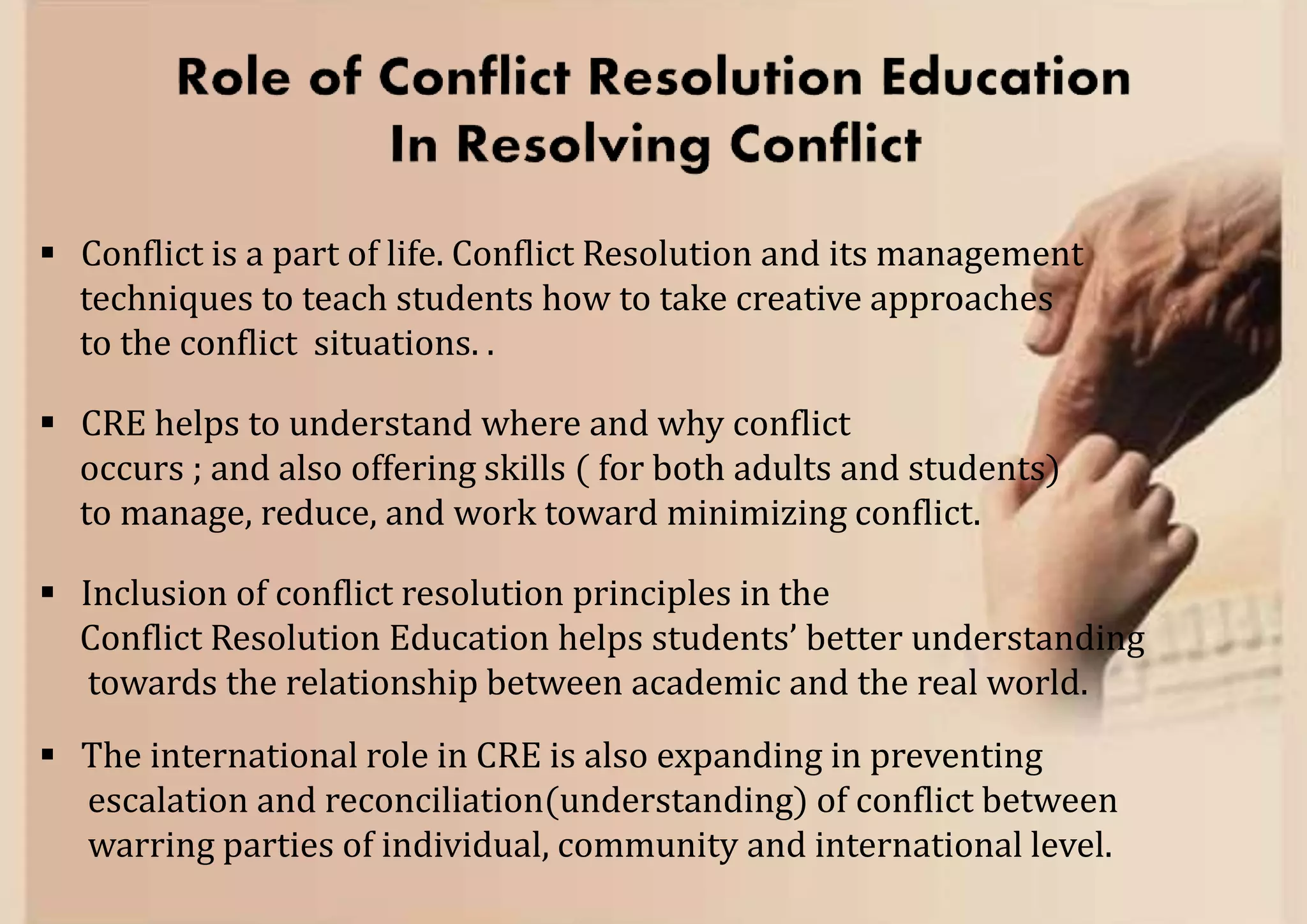 Conflict Resolution Education | PPTX