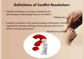Conflict Resolution Education | PPTX