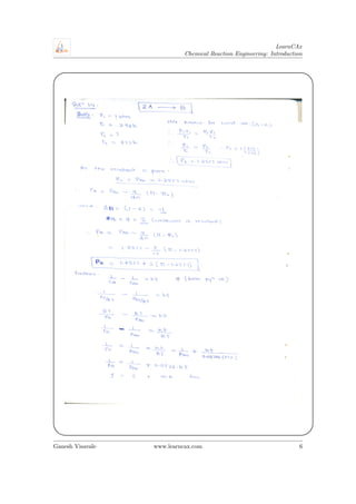 Interpretation from Batch Reactor Data: Problem Solving | PDF