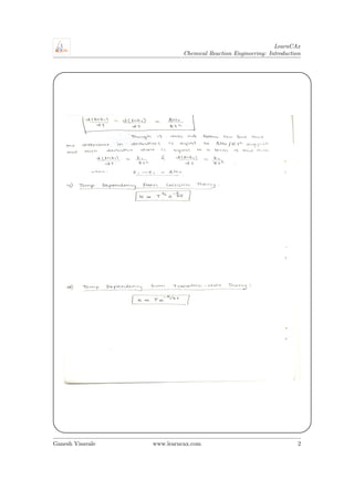 CRE Problems: Interpretation of Batch Reactor Data | PDF