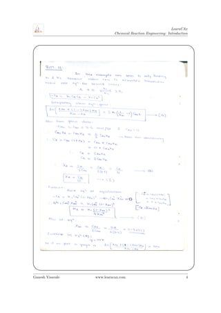 CRE Problems: Interpretation of Batch Reactor Data | PDF