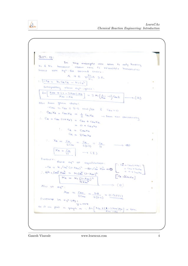 CRE Problems: Interpretation of Batch Reactor Data | PDF