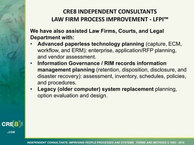 Law Firm Process Improvement Workshop. 20 ideas in 20 minutes. | PPTX