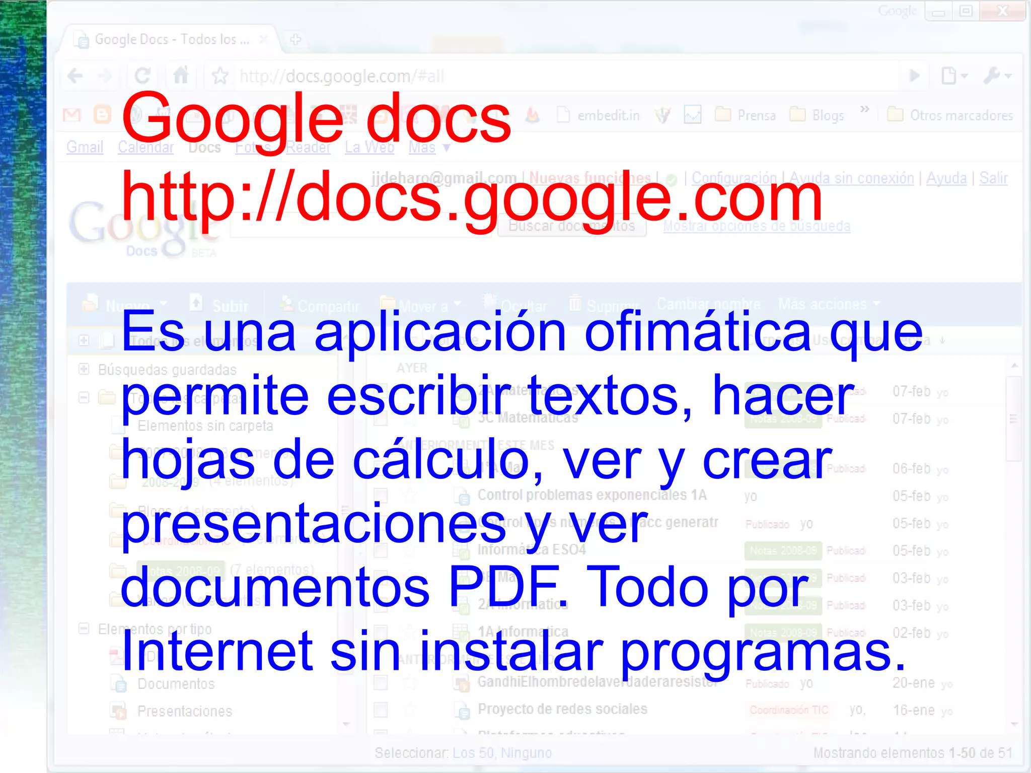 Creación De Documentos De Texto Con Google Docs | ODP