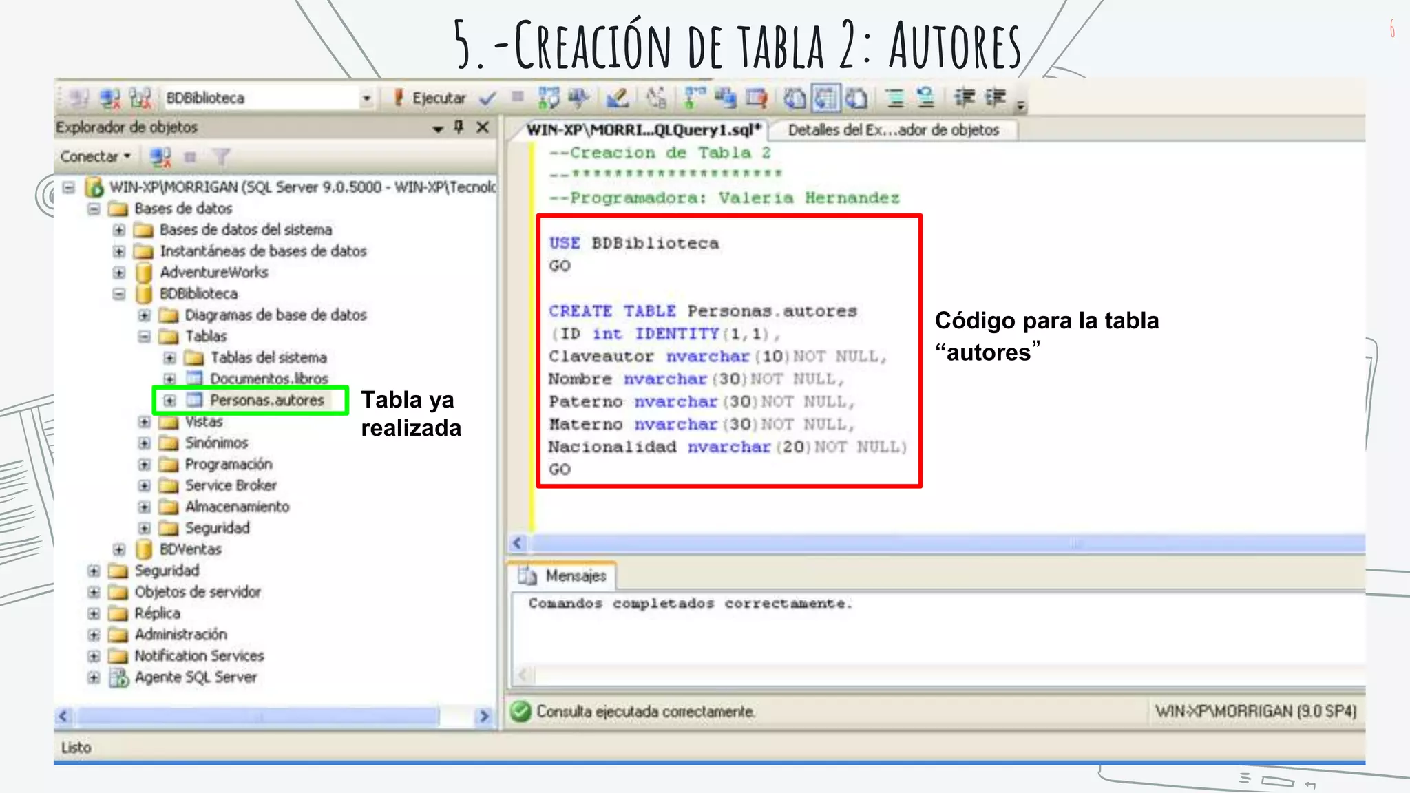 Creación de bases de datos en sql server | PPT