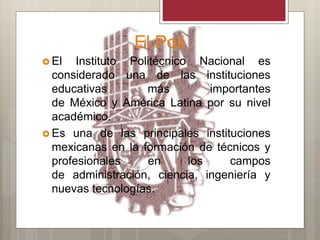 Creación del ipn | PPTX