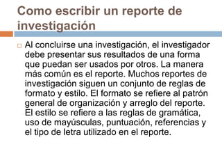 Creación de reportes | PPTX