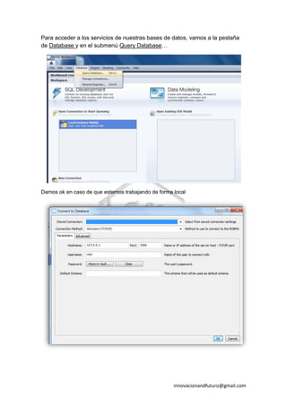 Creación de tablas y relaciones en mysql workbench | PDF