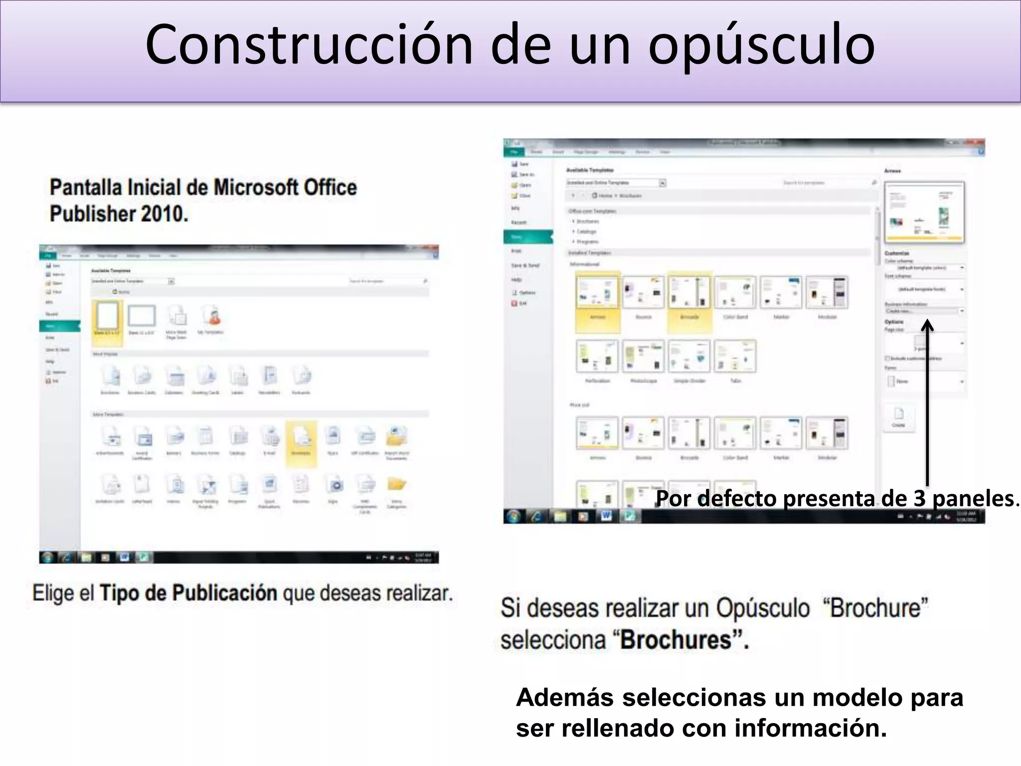 Creación de un opúsculo (brochure) | PPTX