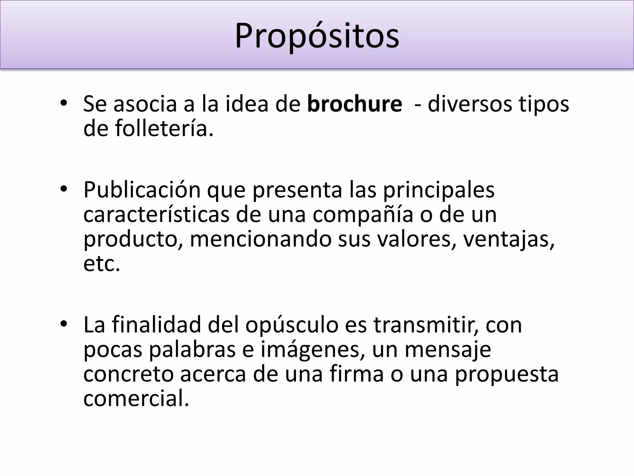 Creación de un opúsculo (brochure) | PPTX