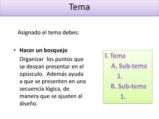 Creación de un opúsculo (brochure) | PPTX