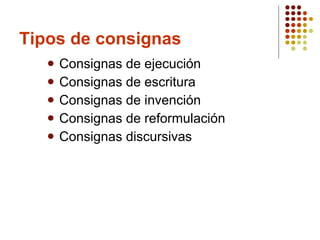 Creacion de consignas produccion primaria | PPT