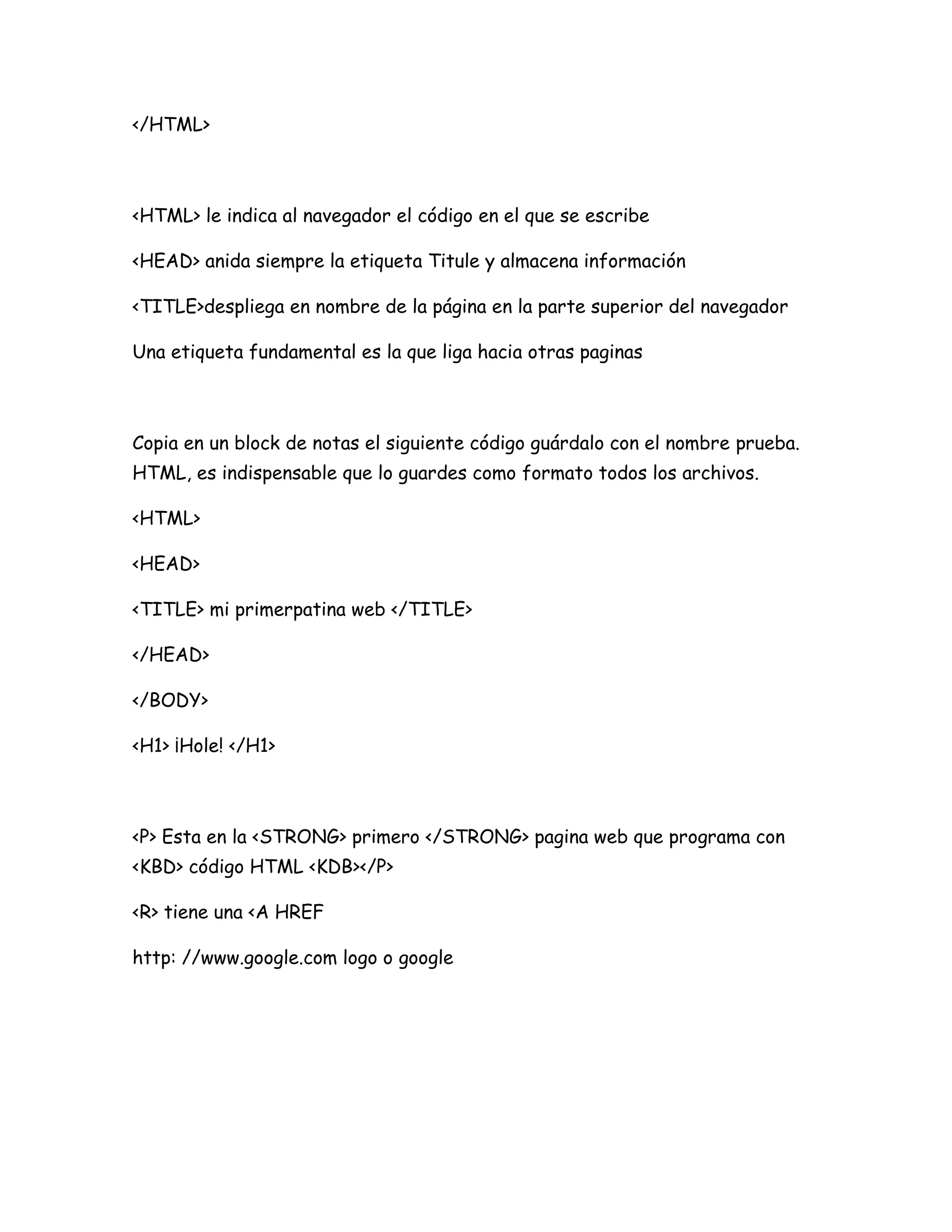 Creacion de pagina web | PDF