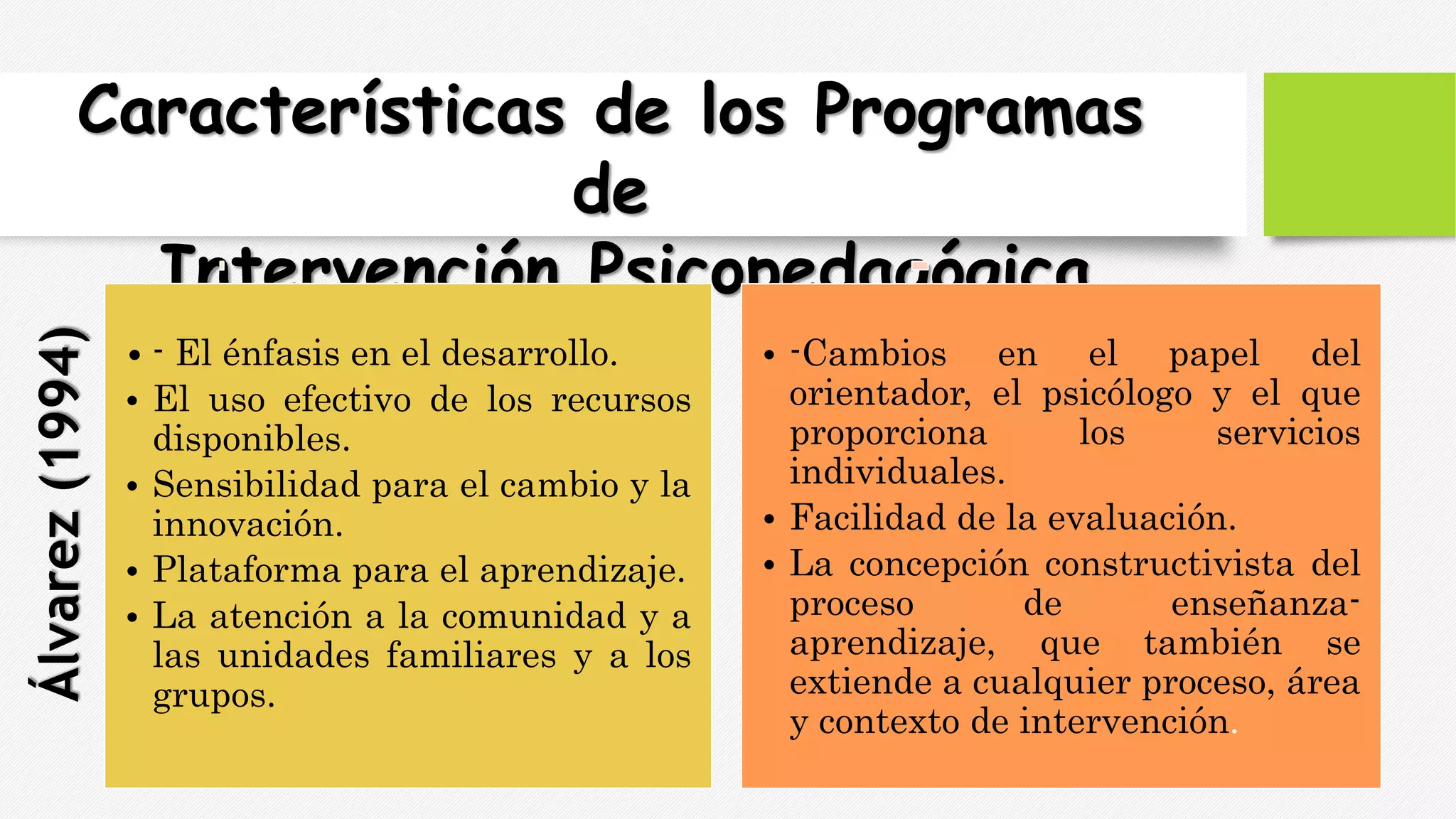 CREACION DE PROGRAMAS DE INTERVENCION PSICOEDUCATIVA, MODELOS DE ...