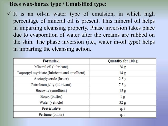 CREAM FORMULATION AND EVALUATION | PPTX