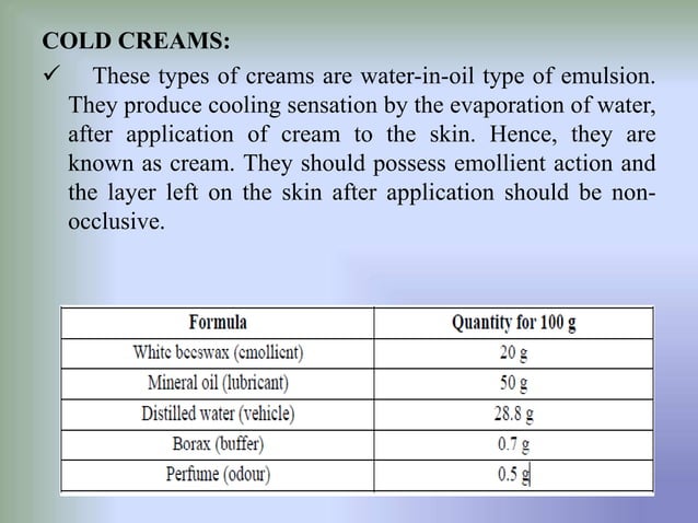 CREAM FORMULATION AND EVALUATION | PPTX
