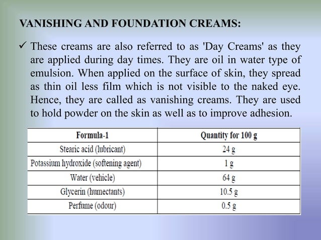 CREAM FORMULATION AND EVALUATION | PPTX