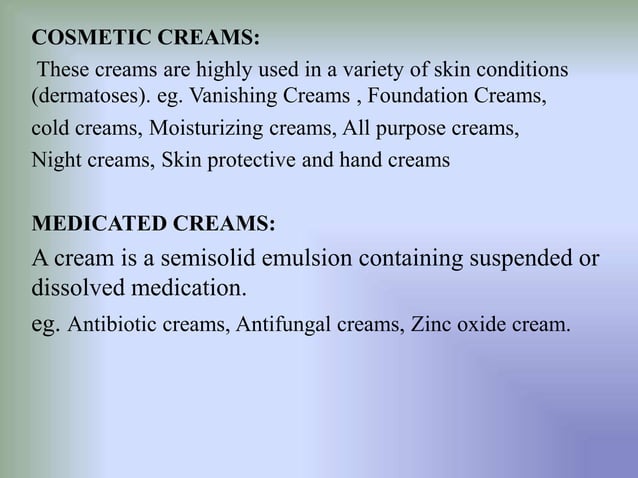 CREAM FORMULATION AND EVALUATION | PPTX