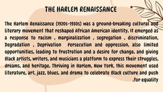 The Harlem Renaissance movement by Amani Ayman | PDF