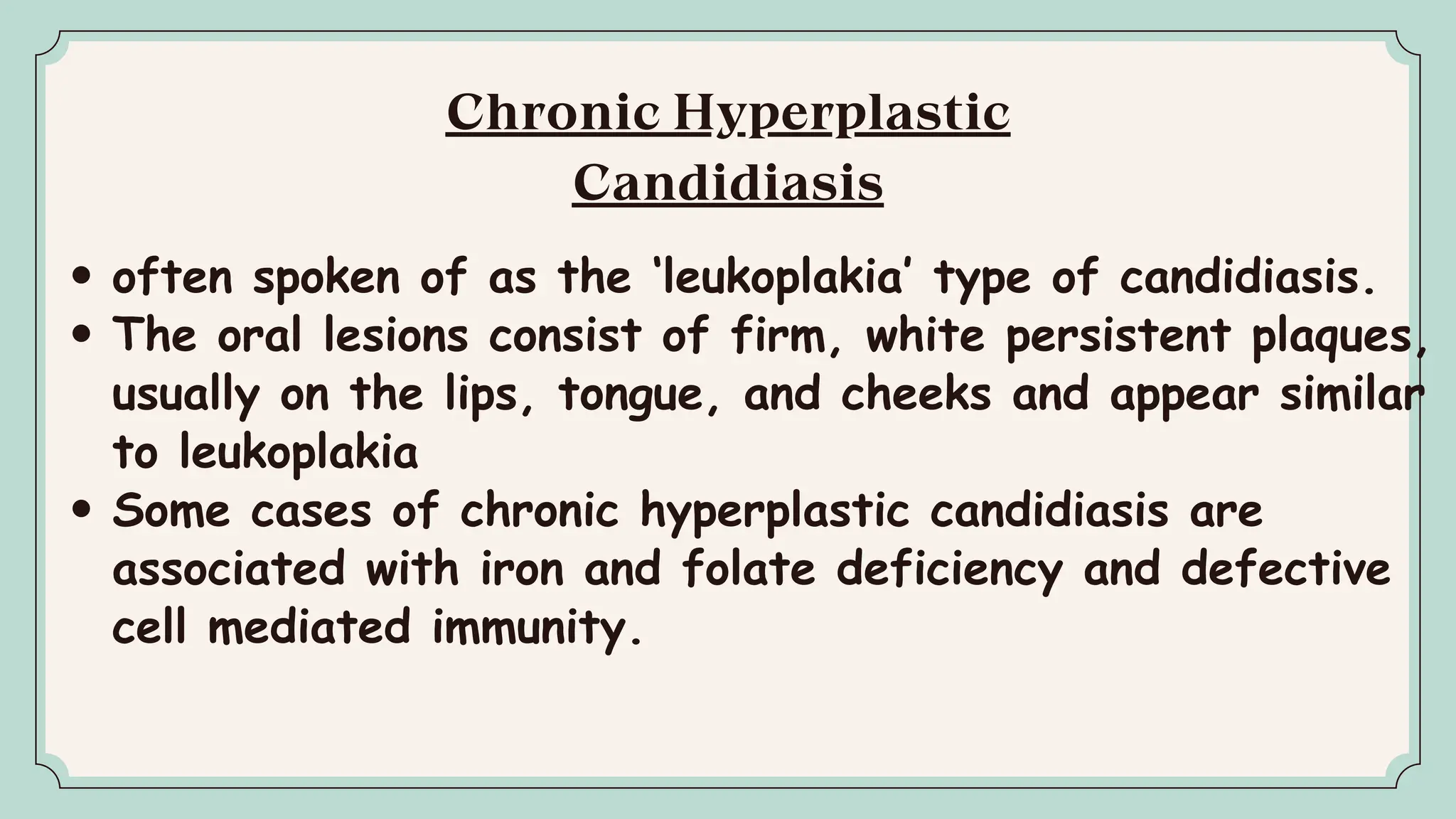 oral candidiasis from shafer's book of oral pathology | PDF