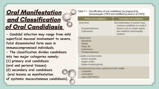 oral candidiasis from shafer's book of oral pathology | PDF