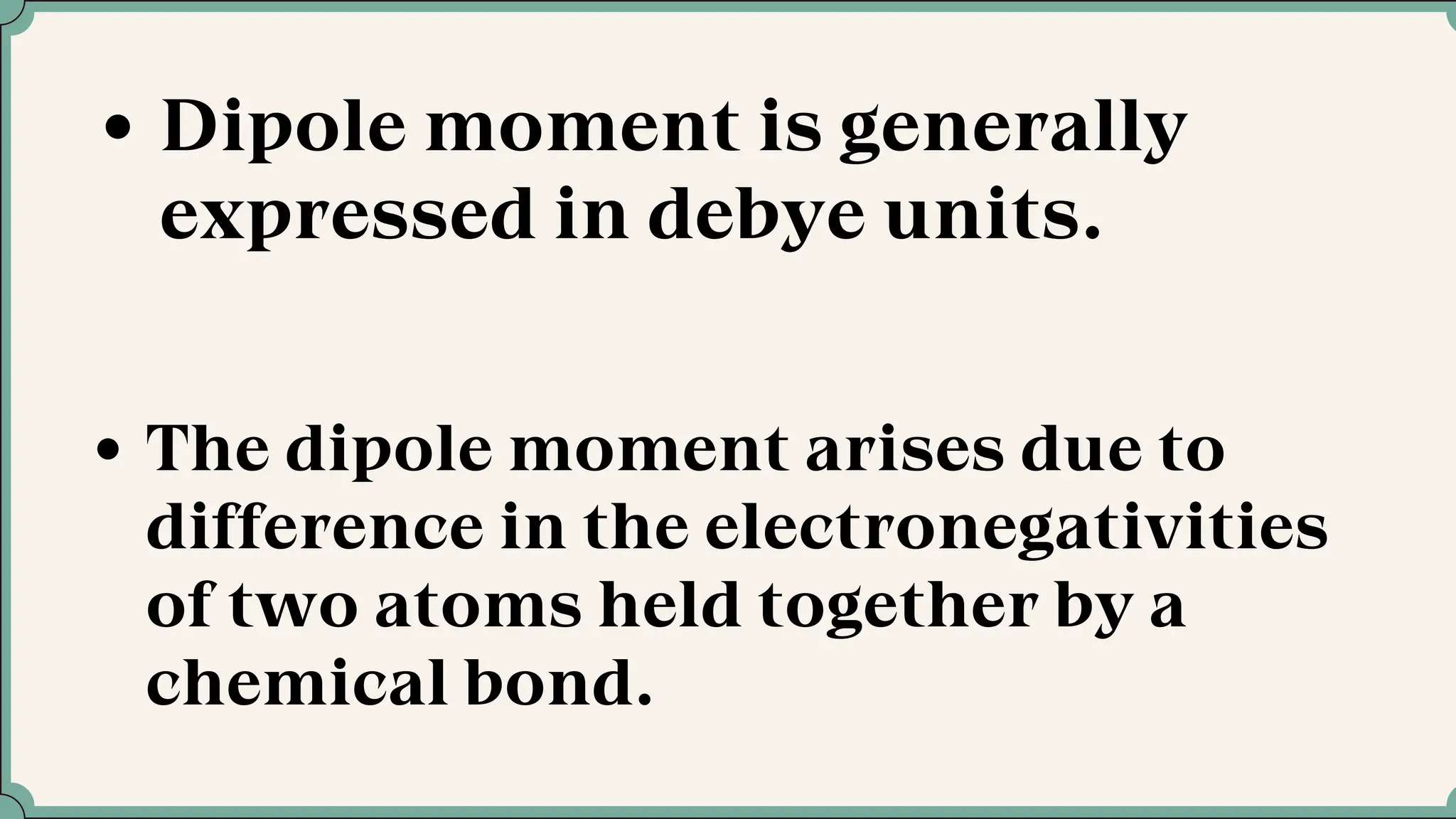 Dipole moment and Hyperconjugation .. organic chemistry | PDF