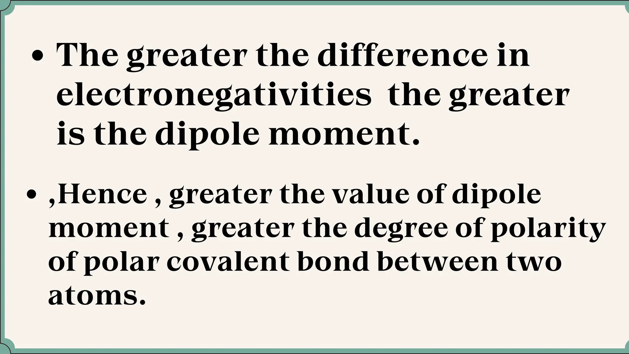 Dipole moment and Hyperconjugation .. organic chemistry | PDF