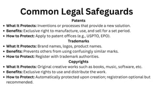 "Protect Your Innovations: A Legal Safeguards Guide". | PDF