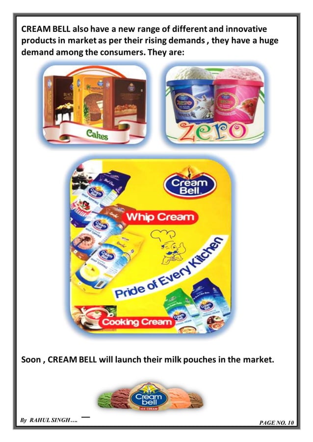 CREAM BELL PROJECT BY RAHUL SINGH | DOCX | Business Administration ...