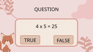 Cream Cute Illustrated Mathematics Quiz Educational Presentation.pptx