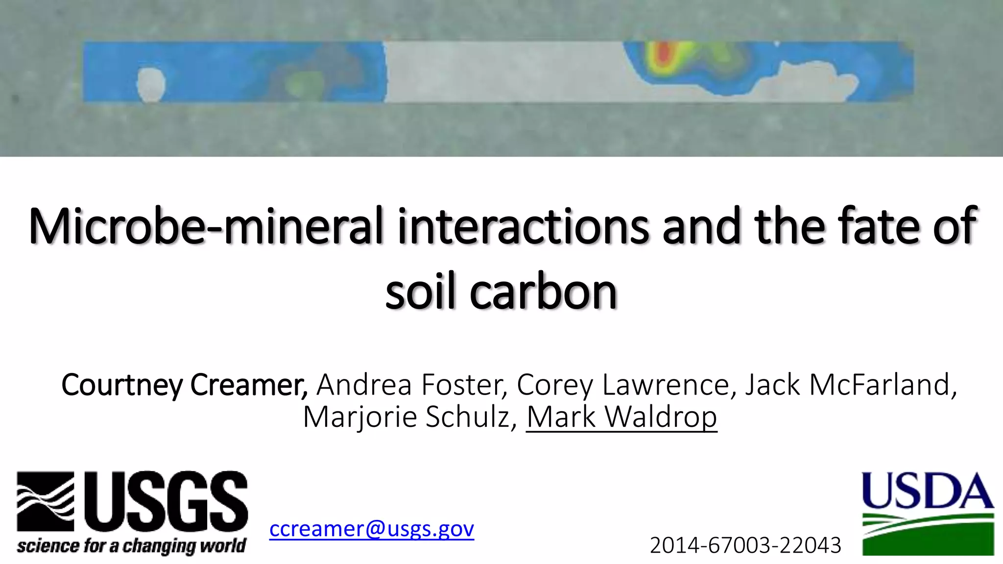 Microbe-mineral interactions and the fate of soil carbon | PPTX