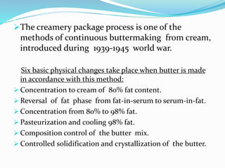 Creamery package method of butter making | PPT