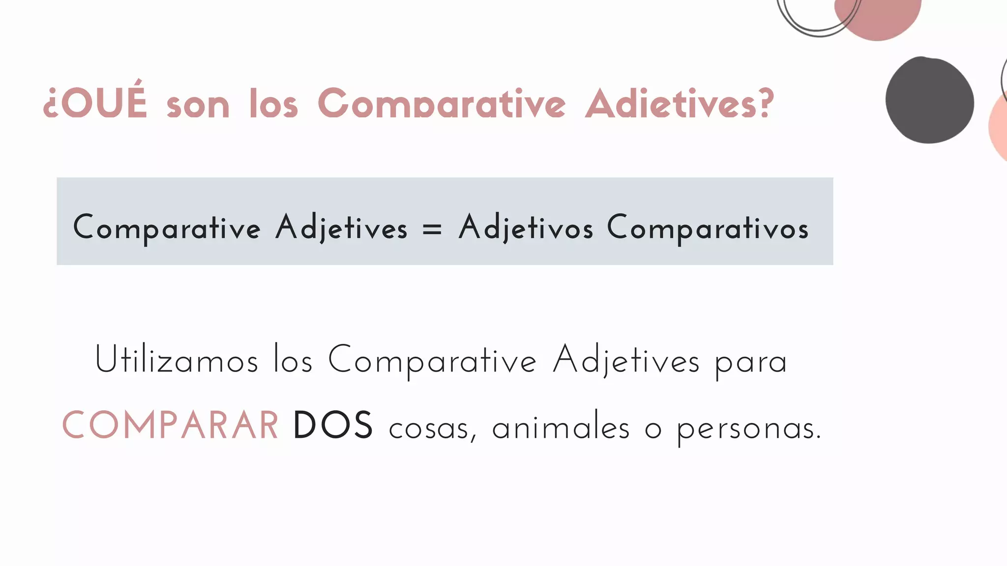 The Comparative Adjetives | PPTX