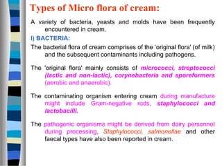 Microbiology of Dairy Cream: | PPT