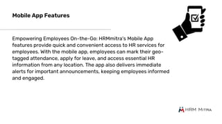 HRM Mitra | PPTX | Computer Software and Applications | Computing