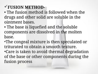 CREAM FORMULATION IN PHARMACEUTICALS INDUSTRY | PPTX