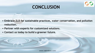 Environmental Imppact of Zero iquid Discharge (ZLD) System | PPT