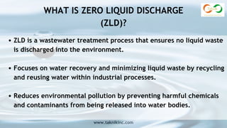 Environmental Imppact of Zero iquid Discharge (ZLD) System | PPT