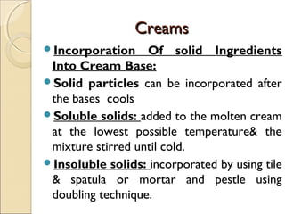 Creams | PPT