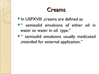 Creams | PPT