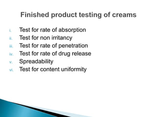 Creams | PPT