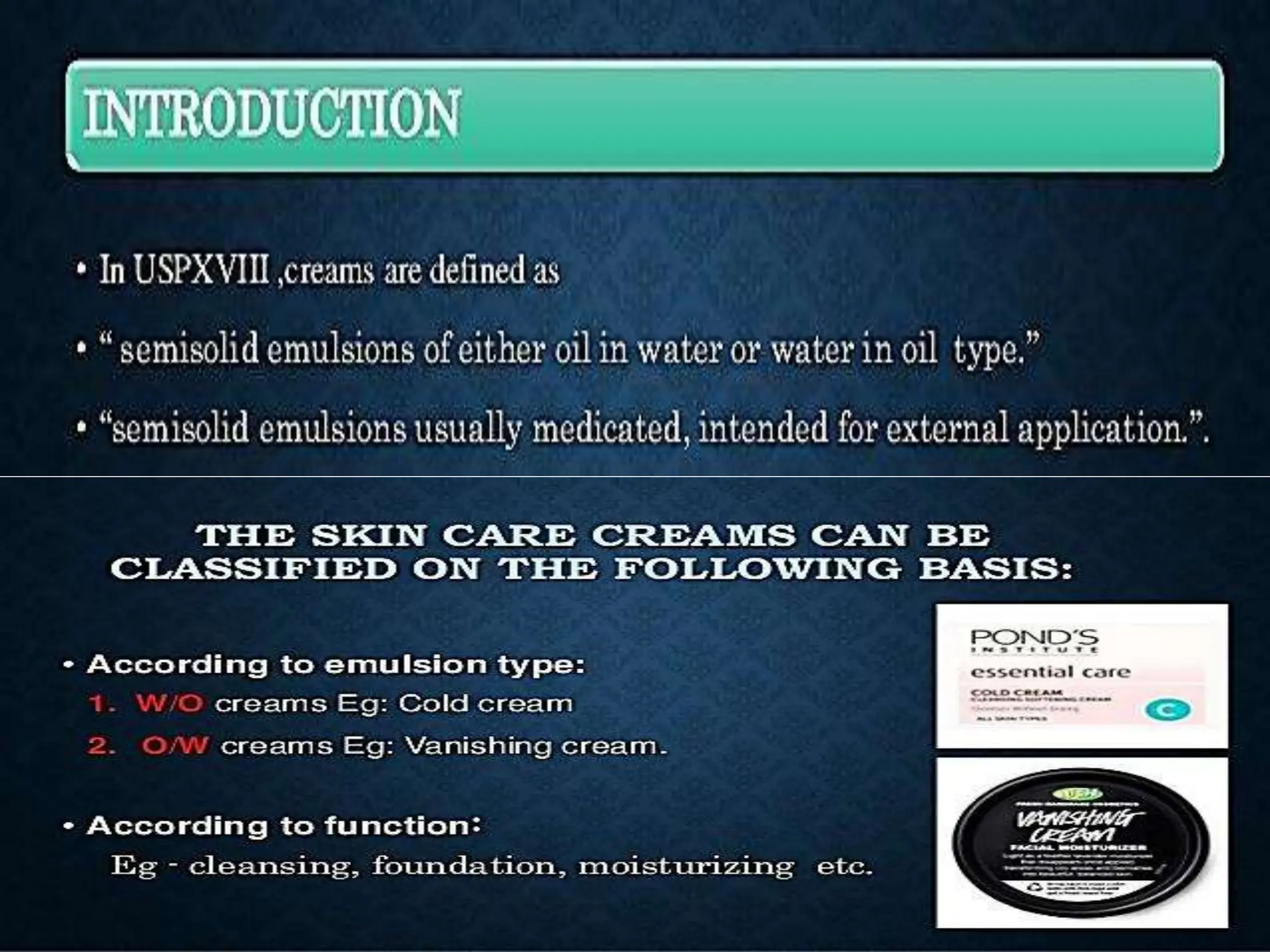creams formualtion and evaluation test (cosmetics) | PPT