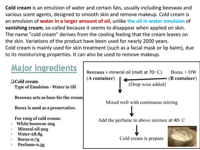 creams formualtion and evaluation test (cosmetics) | PPT