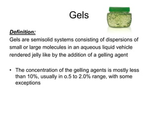 (Creams and gels) | PPT