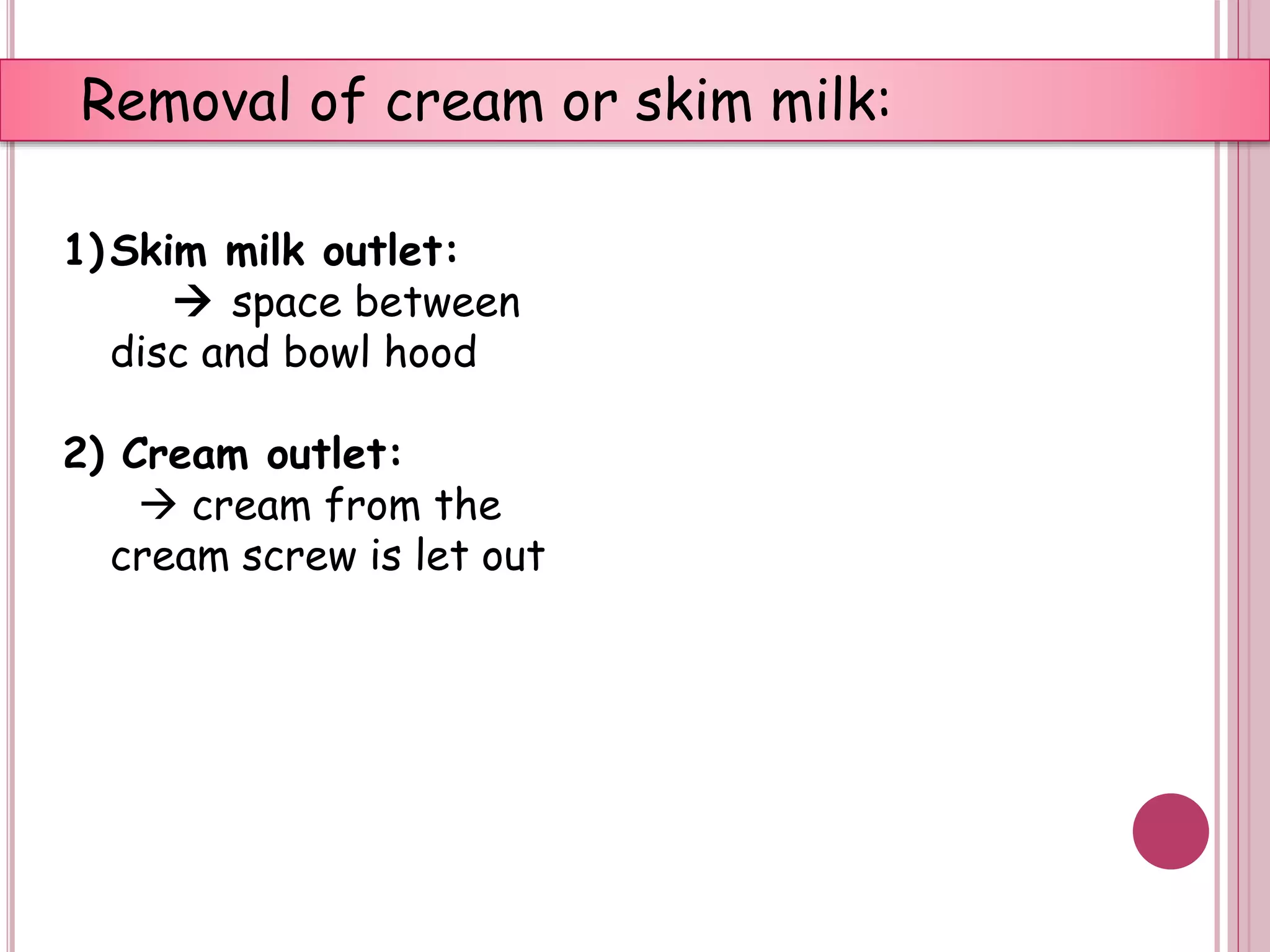 Cream separator - Cream separation in milk | PPTX