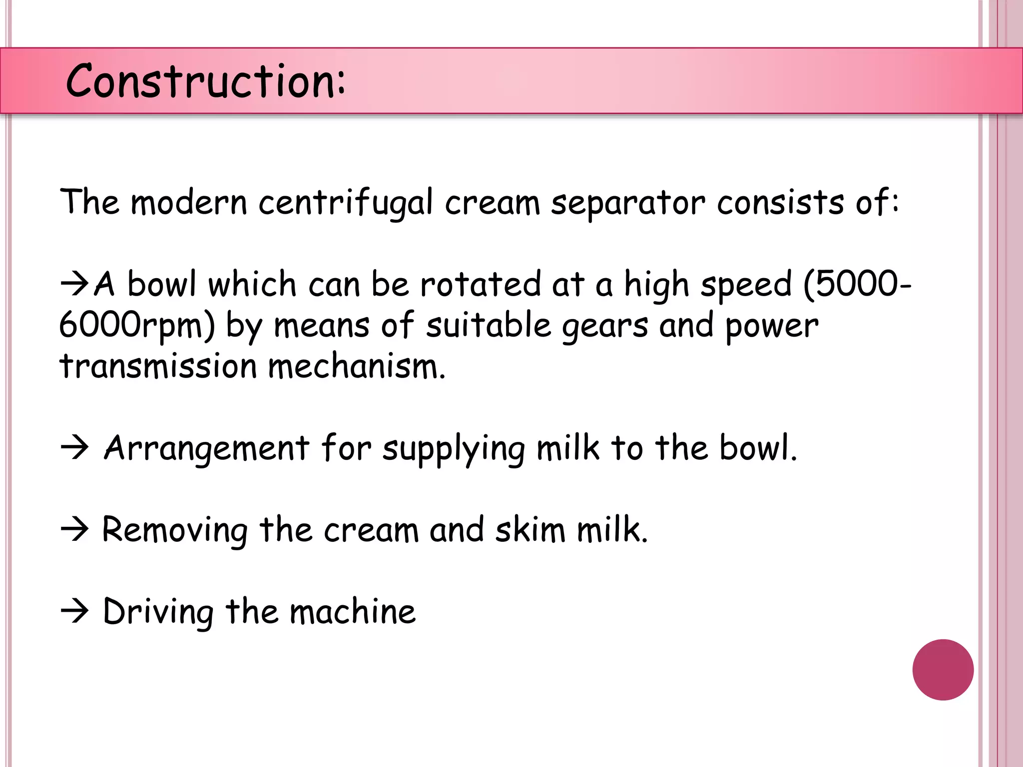 Cream separator - Cream separation in milk | PPTX